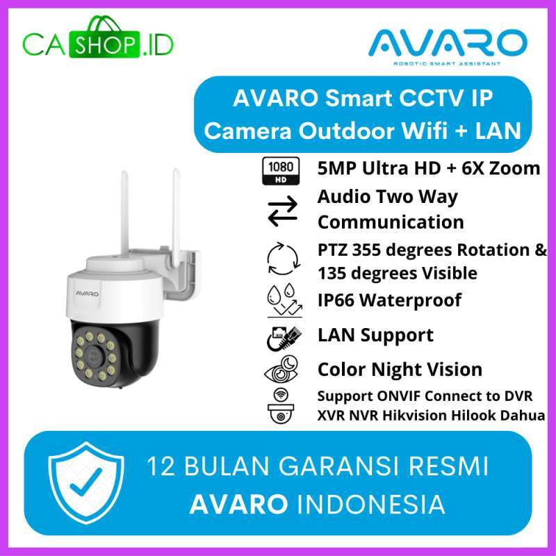 Jual Avaro Smart Cctv Wifi Ip Camera Audio Apps Lan Onvif Dvr Nvr Hikvision New Original Garansi ...