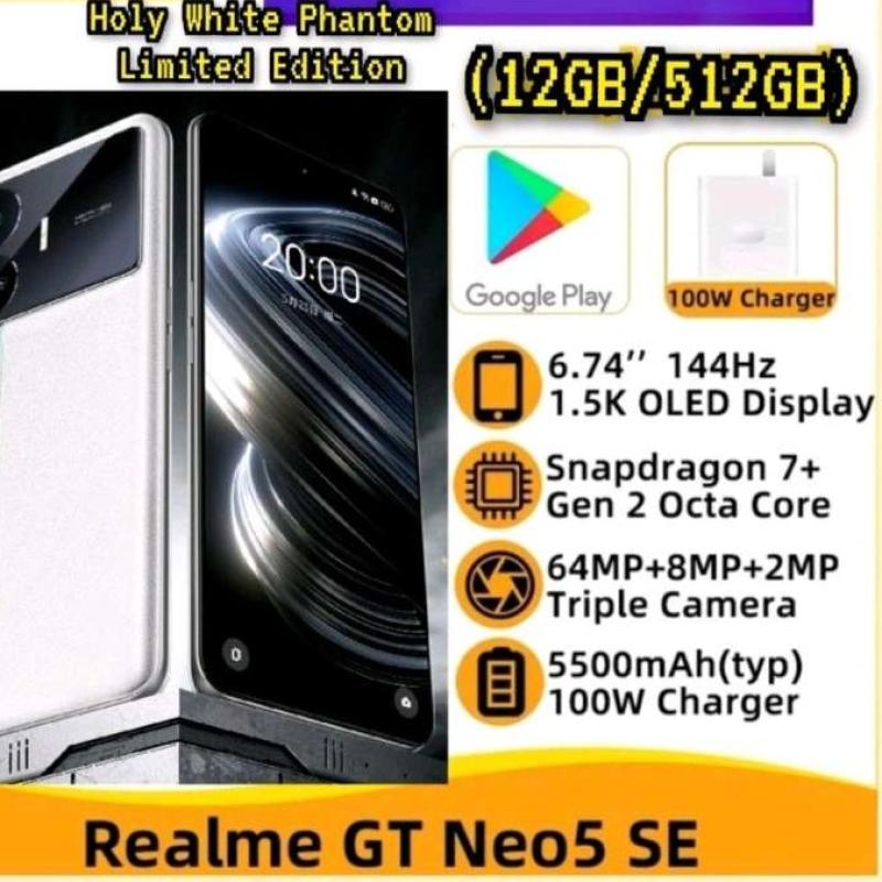 Promo Realme GT Neo5 SE (5G-NFC) (12GB/512) (5500mAh/Super VOOC 100W) (Limited Edition Holy ...