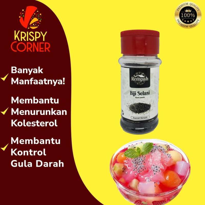 Jual Biji Selasih / Basil seed / Biji Selasi Topping Minuman A003 di ...