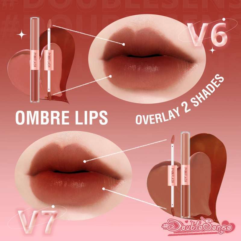 Jual Pinkflash - Duo Lip Gloss - V02 Di Seller Wabisabi Cosmetics - 15 ...
