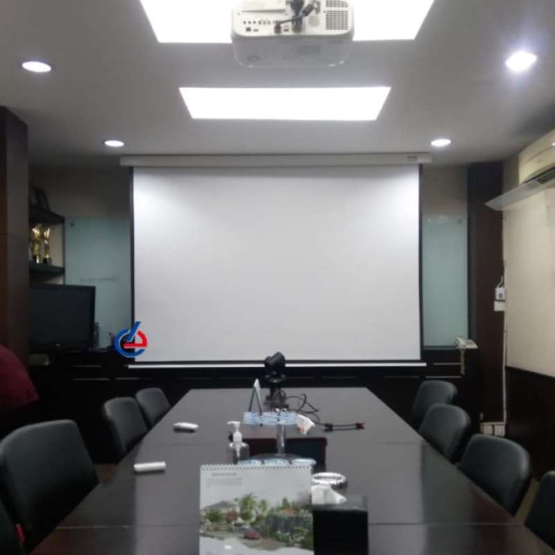 Promo Screen Projector Motorized 70 - Layar Proyektor remot 70 Elektrik ...