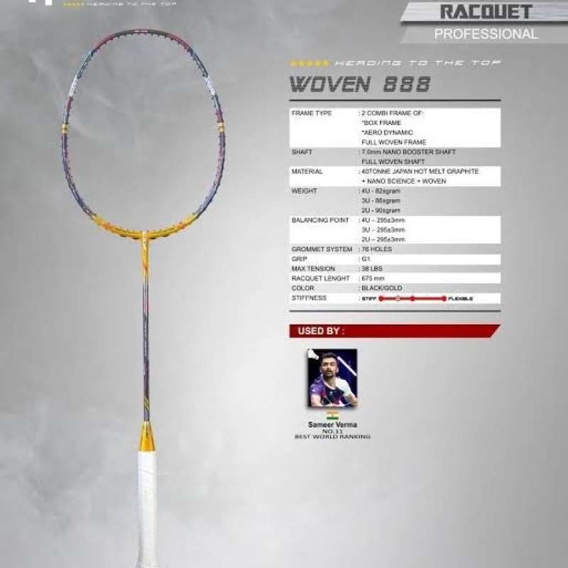 Jual Raket Felet Woven 888 - 3u Di Seller Rivaisport Official Store ...