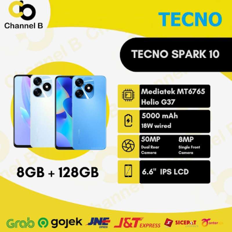 Jual Tecno Spark 10 (ram 8gb + 128gb) Smartphone - Garansi Resmi Di ...