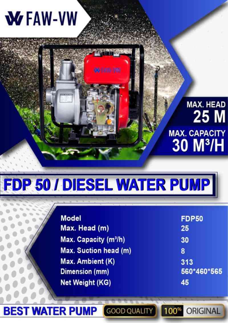 Promo Pompa Alkon Diesel Solar 2 Inch Pompa Irigasi 2 Inch Faw Vw Fdp50 ...