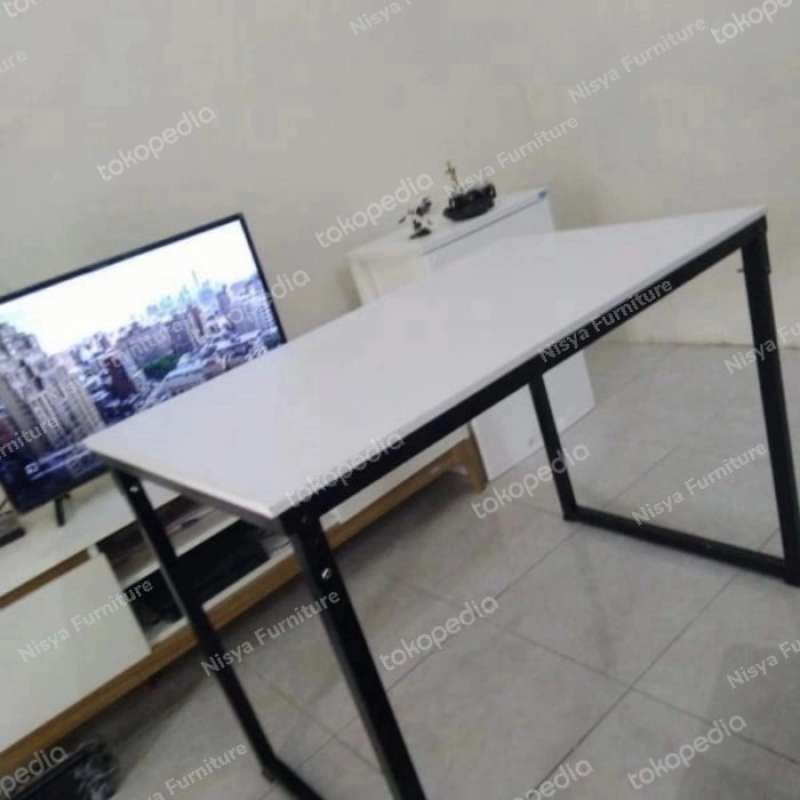 Promo Meja Lipat Kerja 140*60*72 Multiplek 18Mm Diskon 23% di Seller ...