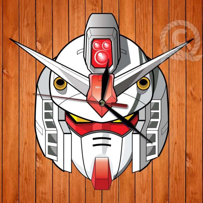 Promo Jam Dinding Kayu Mdf Gundam Robot Anime Japan Diskon 23% di ...