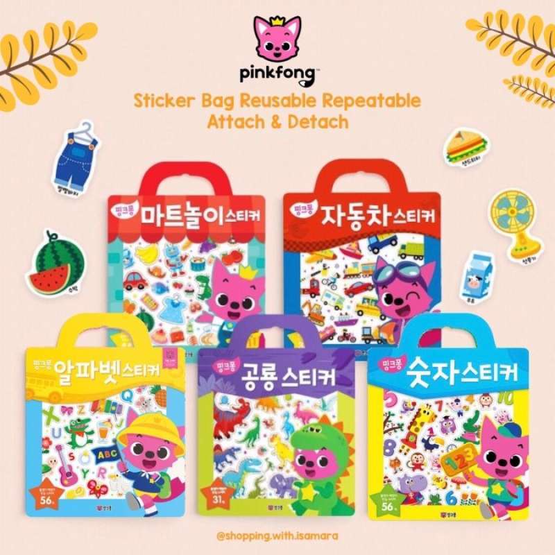 Promo Pinkfong Bag Sticker - Alphabet Diskon 23% di Seller Lauriel ...