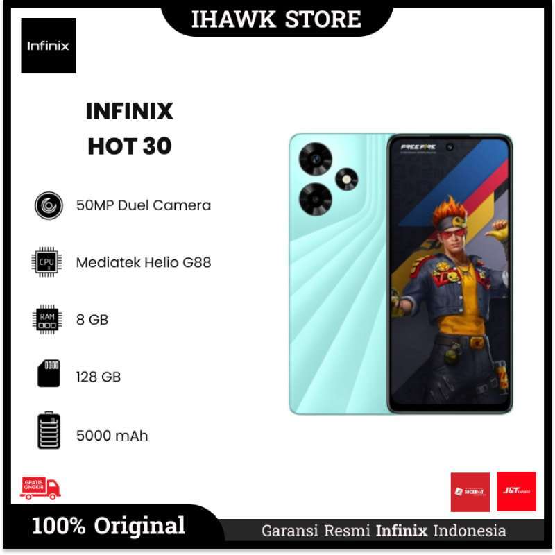 Promo Infinix Hot 30 8/128GB 8/128 GB Garansi Resmi 12 Bulan Diskon 8% ...