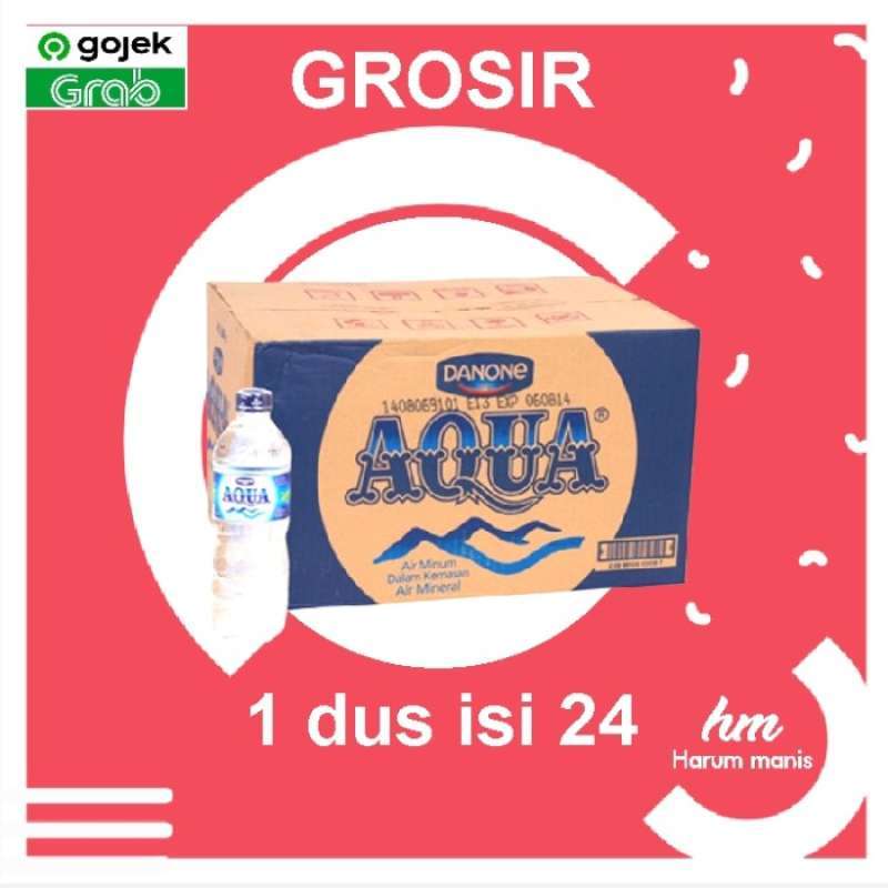 Jual Aqua Air Mineral Botol 600ml 1 Dus Isi 24 Di Seller Harum Manis ...