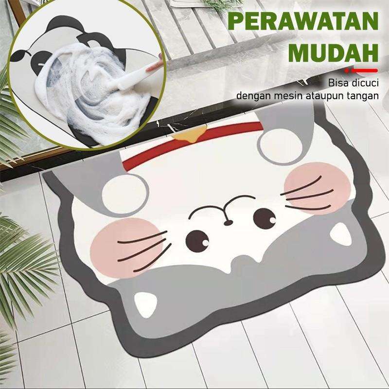 Jual Keset Kaki Anti Slip Karakter Animal Lucu 40x60cm Keset Lantai ...