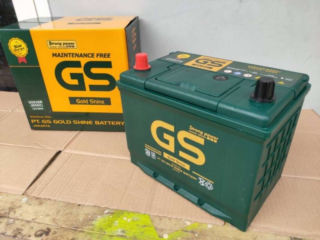 Promo Aki Mobil Gs Mf N50z 55d26r 12 Volt 60 Ampere Diskon 23% Di ...