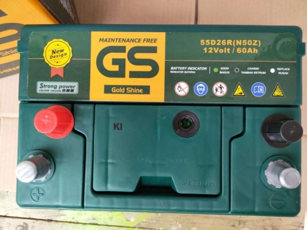 Promo Aki Mobil Gs Mf N50z 55d26r 12 Volt 60 Ampere Diskon 23% Di ...