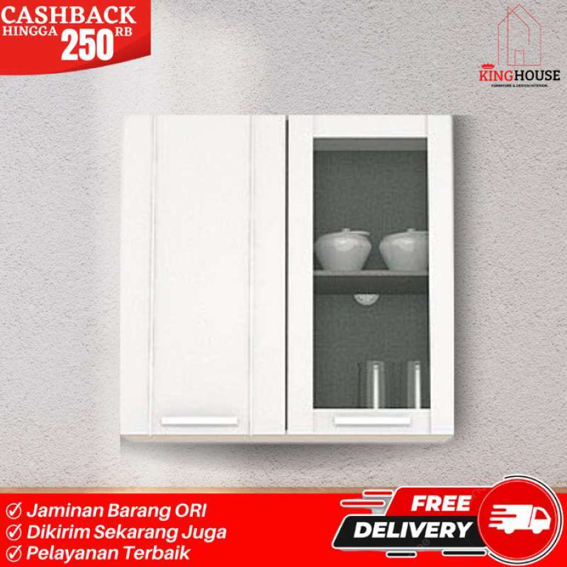 Jual Kitchen Set Lemari Atas 2 Pintu Putih Glossy Minimalis di Seller ...