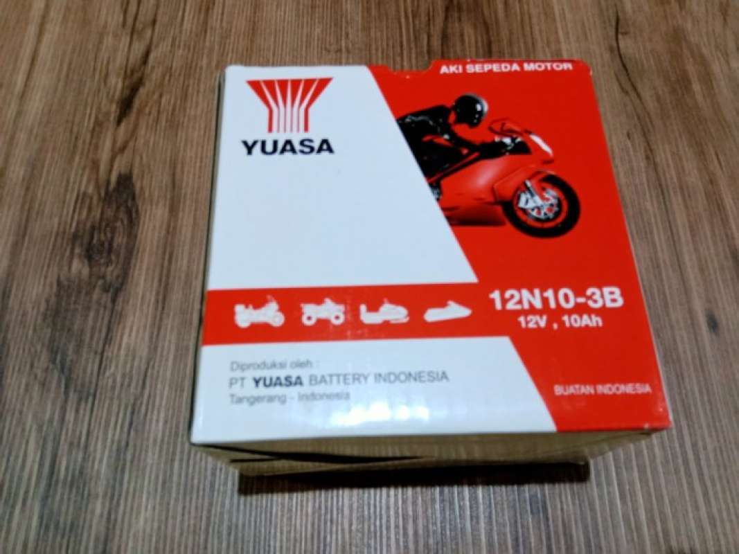 Promo ACCU AKI MOTOR YUASA ORIGINAL 12N10-3B Diskon 23% di Seller ...