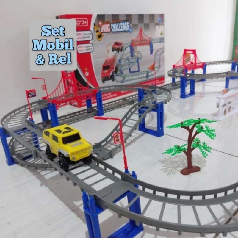 Promo Mainan Sprint Track Mobil Baterai - Rel Kereta Jalur Car Batre ...