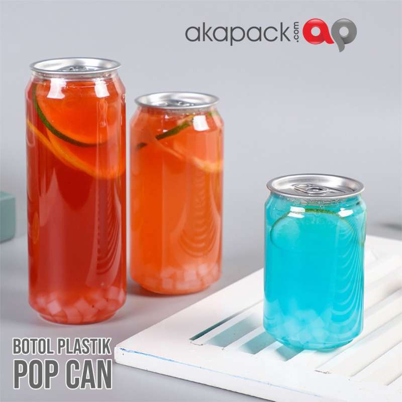 Jual Botol Plastik Pet Can 250ml Tutup Kaleng Pop Can Di Seller Akapack ...