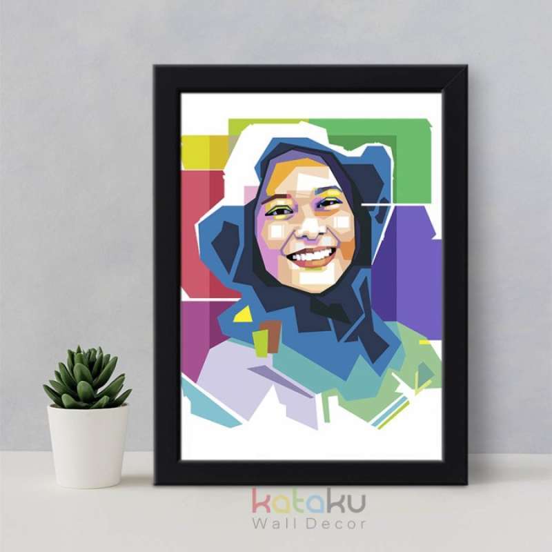 Promo WPAP Lukisan Wajah Pop Art Hadiah Kado Unik Poster Bingkai - A4 ...