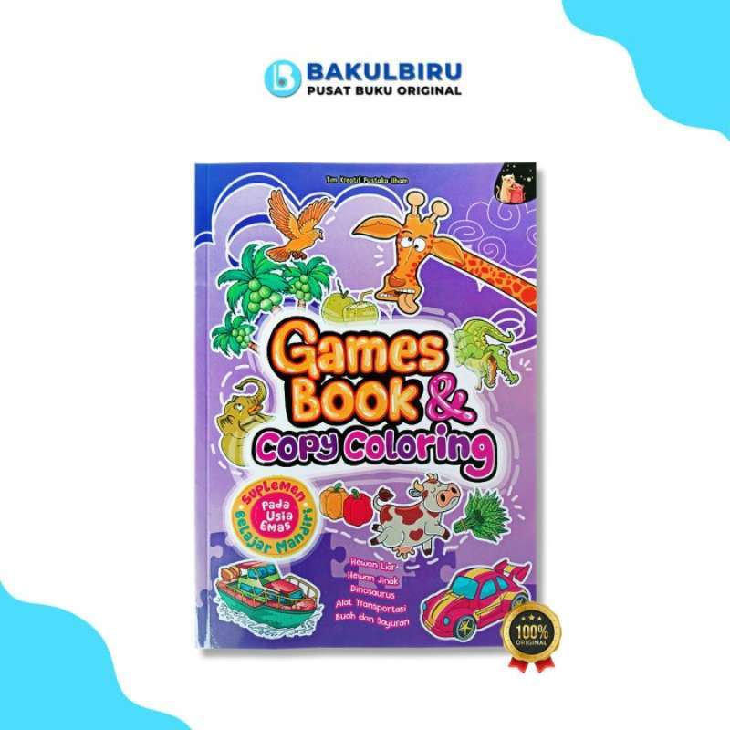 Jual BUKU ANAK TK PAUD GAMES BOOK & COPY COLOURING di Seller Pilihan ...