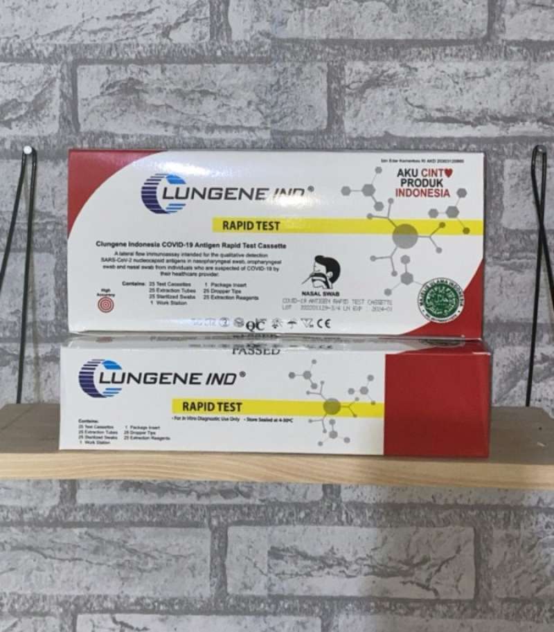 Jual New Lungene Akl Rapid Test | Antigen | Swab | Merput | 1 Box Isi ...