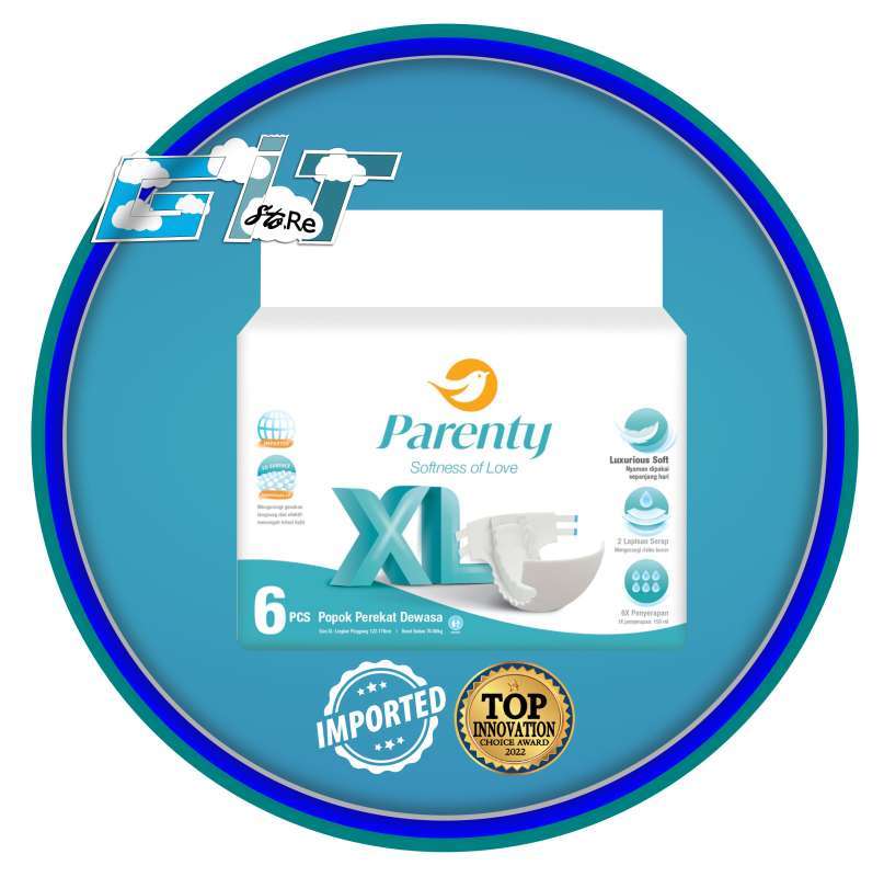 Jual PARENTY Popok Dewasa ukuran size M8, XL6, L7nyaman di pakai ...