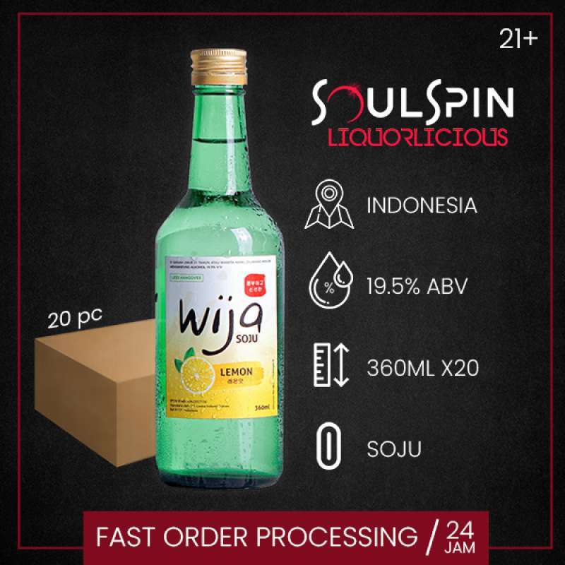 Jual Wija Lemon Soju 360ml [ dus isi 20 botol ] di Seller Fresh Shield+ Official Store - Fresh ...