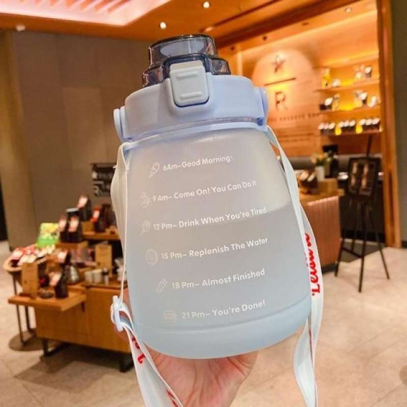 Jual Botol Motivasi 1.3 Liter Botol Minum Viral Portable Penanda Waktu ...