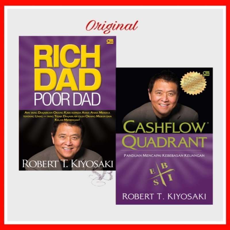 Promo Paket Buku Rich Dad Poor Dad Dan Cashflow Quadrant Robert