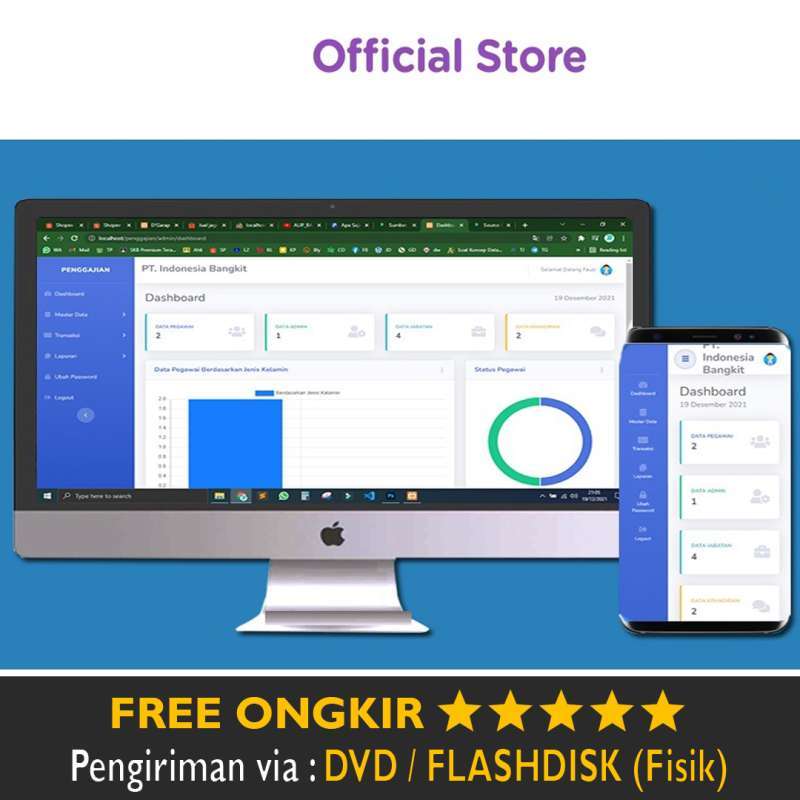 Promo Source Code Aplikasi Penggajian Absensi Karyawan Online Webased Siap Pakai Lifetime Diskon ...