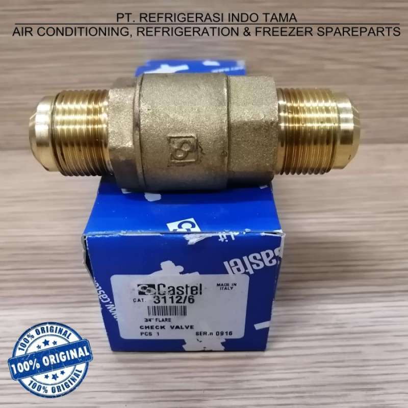 Promo Check Valve Castel 3/4 3112/6 Diskon 23% Di Seller Ruang Elektrik ...
