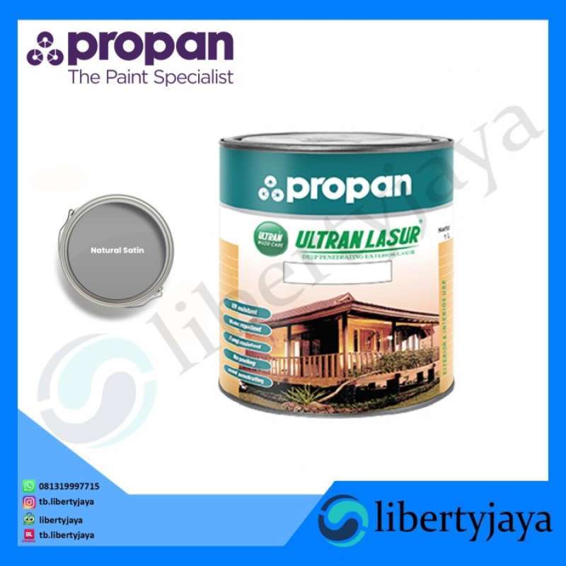 Promo 1lt EL-501 Natural Satin Ultran Lasur Cat Kayu PROPAN Diskon 23% di Seller Holica Store ...