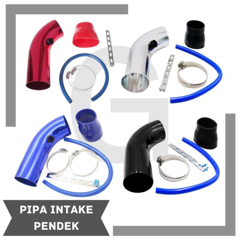 Promo Pipa Intake Pendek Short Air Open Filter Udara Mobil Merah Biru ...