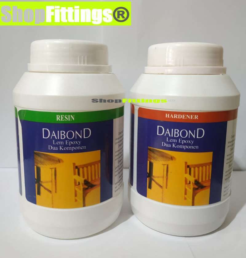 Jual Lem Epoxi Epoksi Kayu Dua Komponen Resin Hardener Two Part Epoxy ...