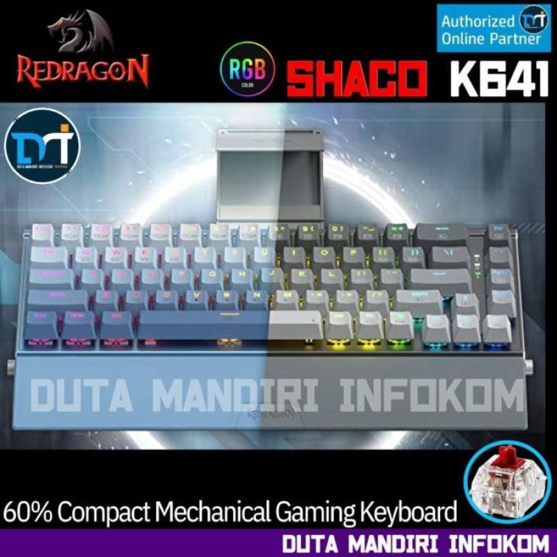 Jual Redragon SHACO K641 RGB - 60% Aluminium Mechanical Gaming Keyboard di Seller Indah Komputer ...