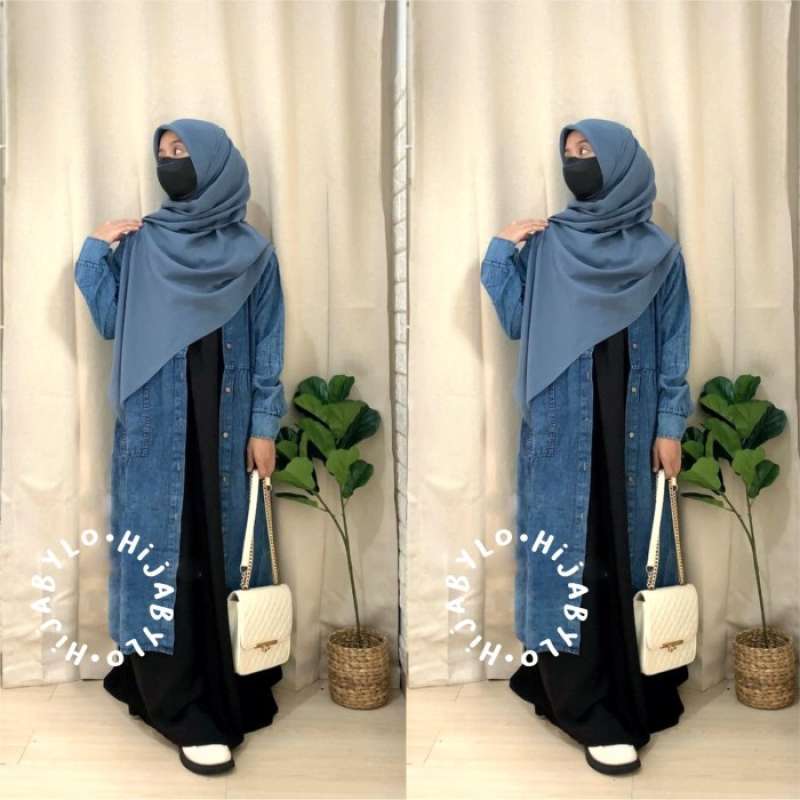 Promo TUNIK LONG DENIM BY ARUNA OUTFIT Diskon 26% di Seller PT Sinar ...
