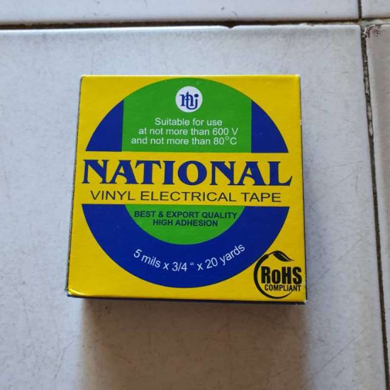Jual Isolasi Listrik Hitam/ Electrical Tape Pvc National Nachi Di ...