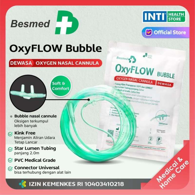 Jual Besmed Nasal Oxygen Cannula / Selang Oksigen Adult / Oxyflow ...