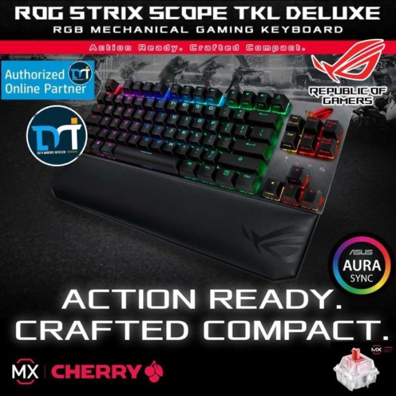 Promo ASUS ROG Strix Scope TKL Deluxe - Aura RGB Mechanical Gaming ...