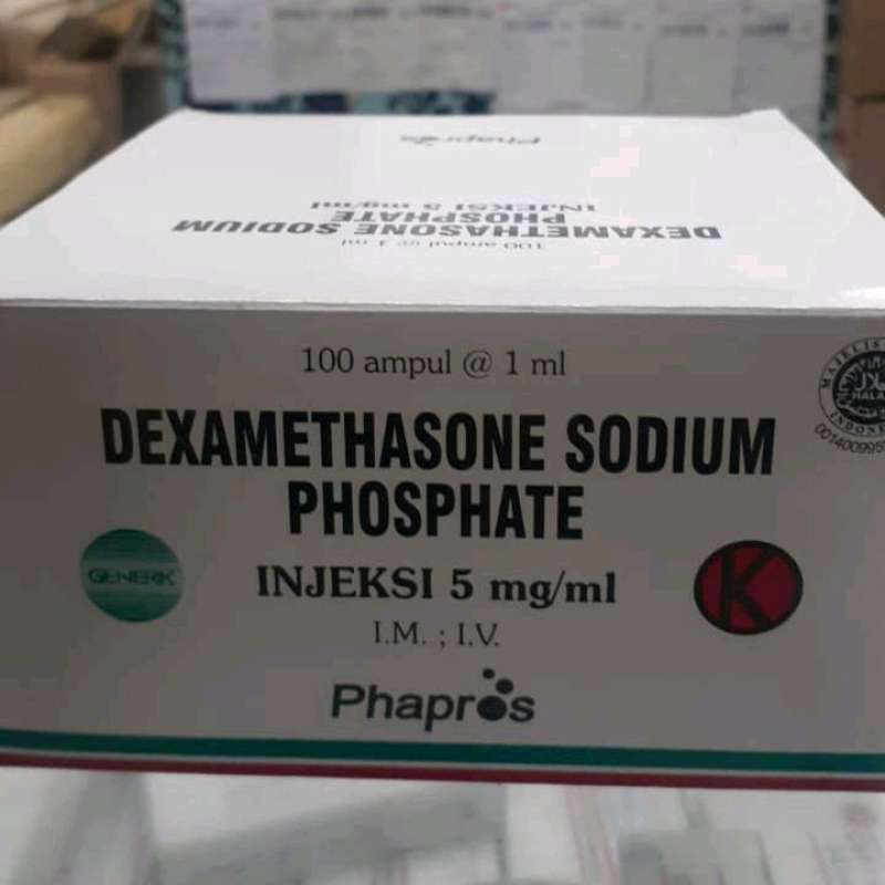 Jual Dexamethasone Sodium Phosphate 5mg Injeksi Per Box Original(resep ...