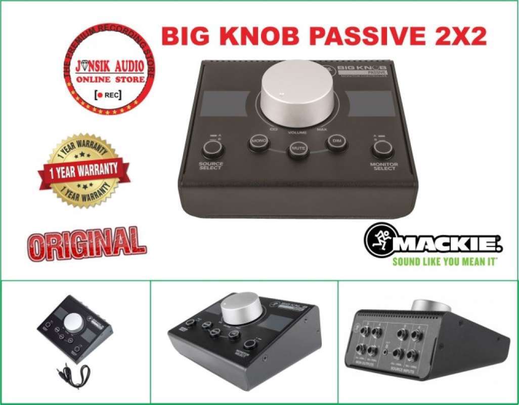 Promo Mackie Big Knob Passive 2X2 Studio Monitor Controller Diskon 23% ...