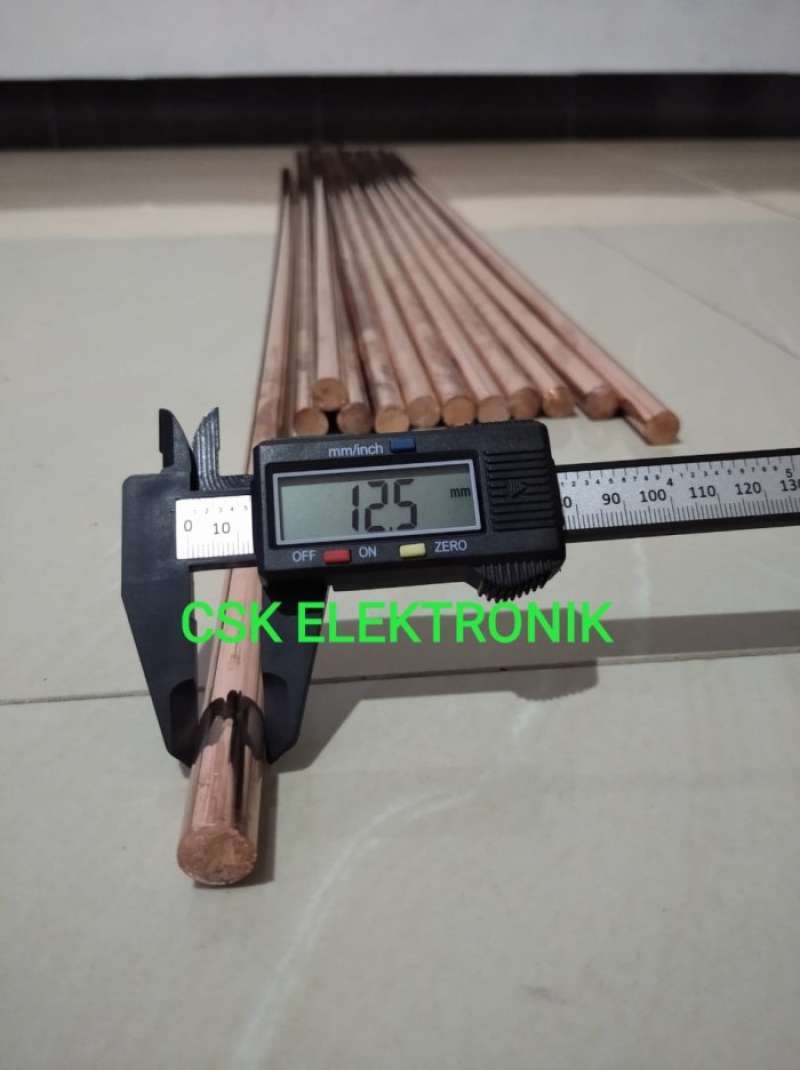 Promo Rod Grounding 1/2 Inch Full ( Tembaga ) Panjang 1 Meter Diskon 23 ...