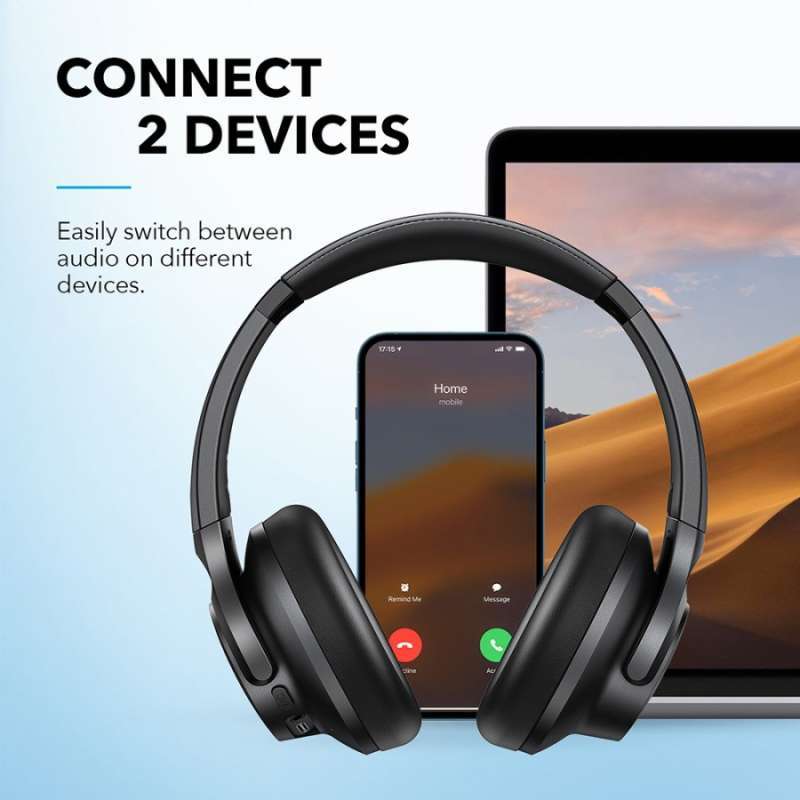 Promo Anker Q20i Bluetooth Headphones With Mic Hi-res Hybrid Anc ...