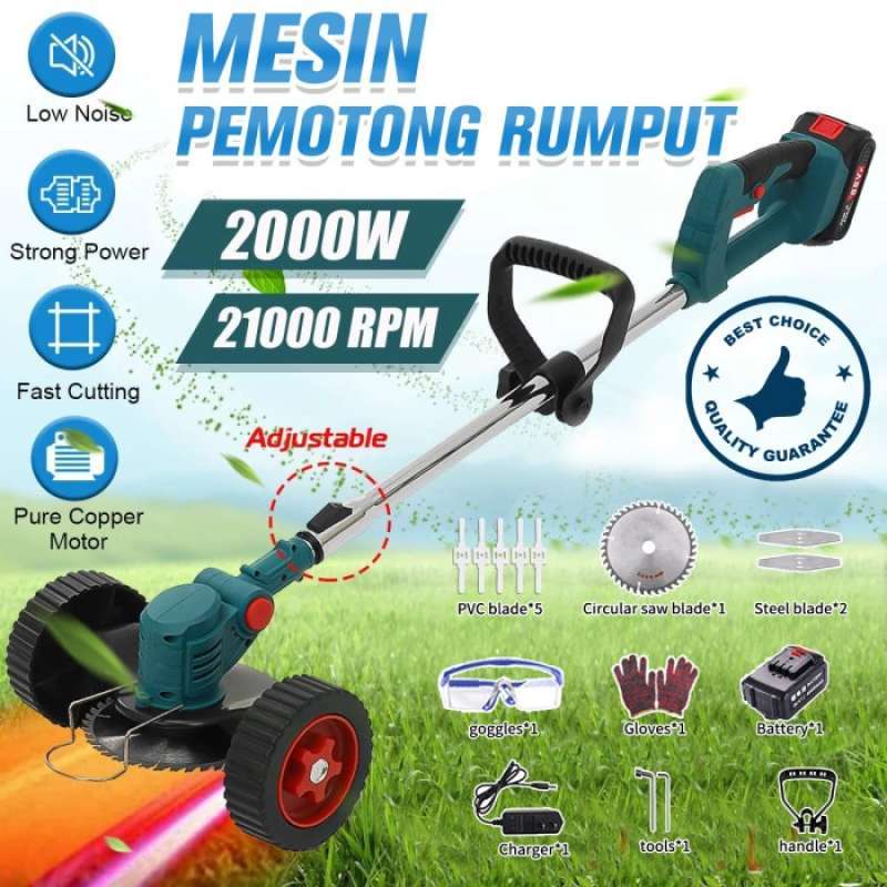 Jual Mesin Potong Rumput 36v Mesin Pemotong Rumput Baterai Potong ...
