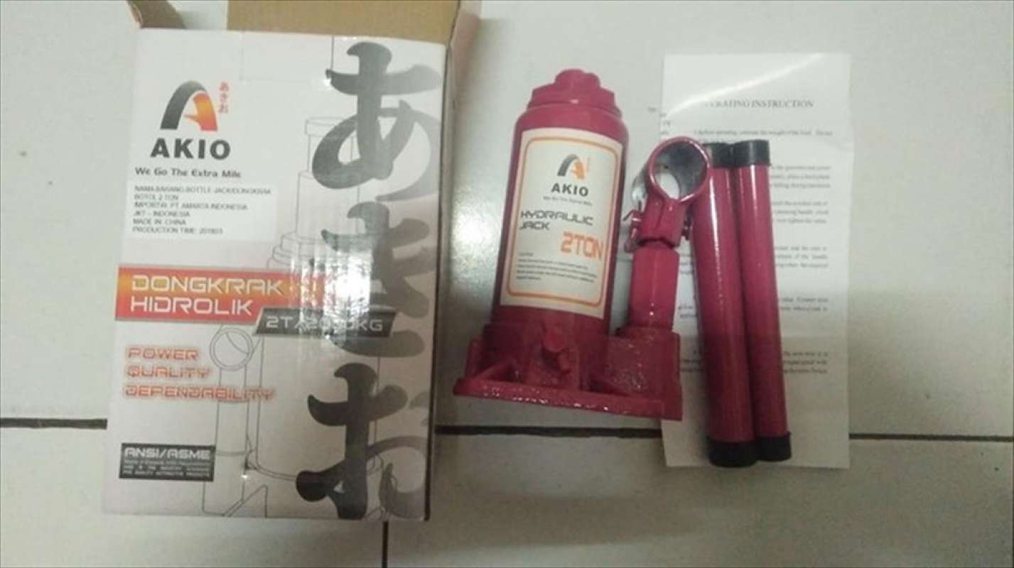 Jual Hydraulic Jack Dongkrak Botol Mobil universal 2 Ton Akio di Seller ...