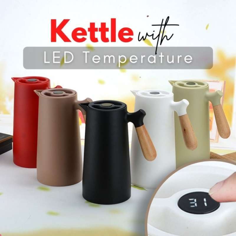 Promo Kettle Temperature Led • Teko Air Thermal Penampil Suhu ...