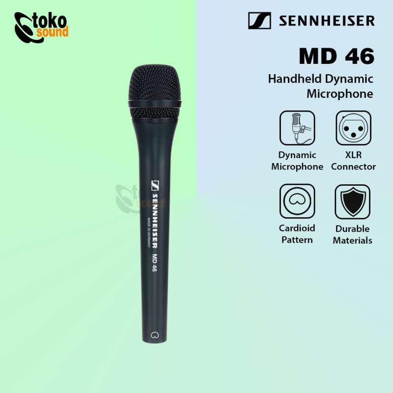 Jual Sennheiser Md46 Md 46 - Dynamic Reporter Microphone Original Di ...