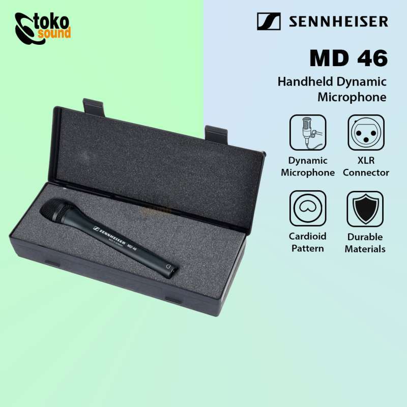 Jual Sennheiser Md46 Md 46 - Dynamic Reporter Microphone Original Di Seller Tokosound Proaudio ...