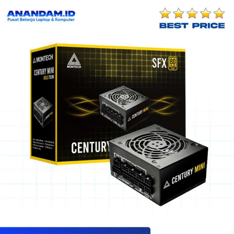 Jual PSU MONTECH CENTURY MINI 750W 80+ Gold SFX ITX Japanese Capacitors ...