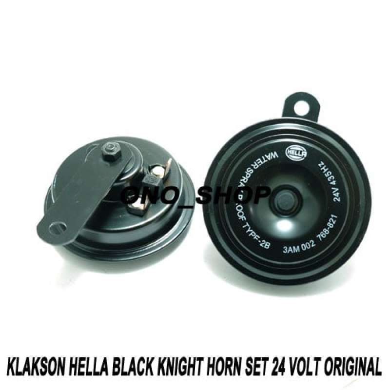 Promo Klakson Hella Black Knight Horn Set 24 Volt Original Diskon 23% di Seller PT Akbar ...