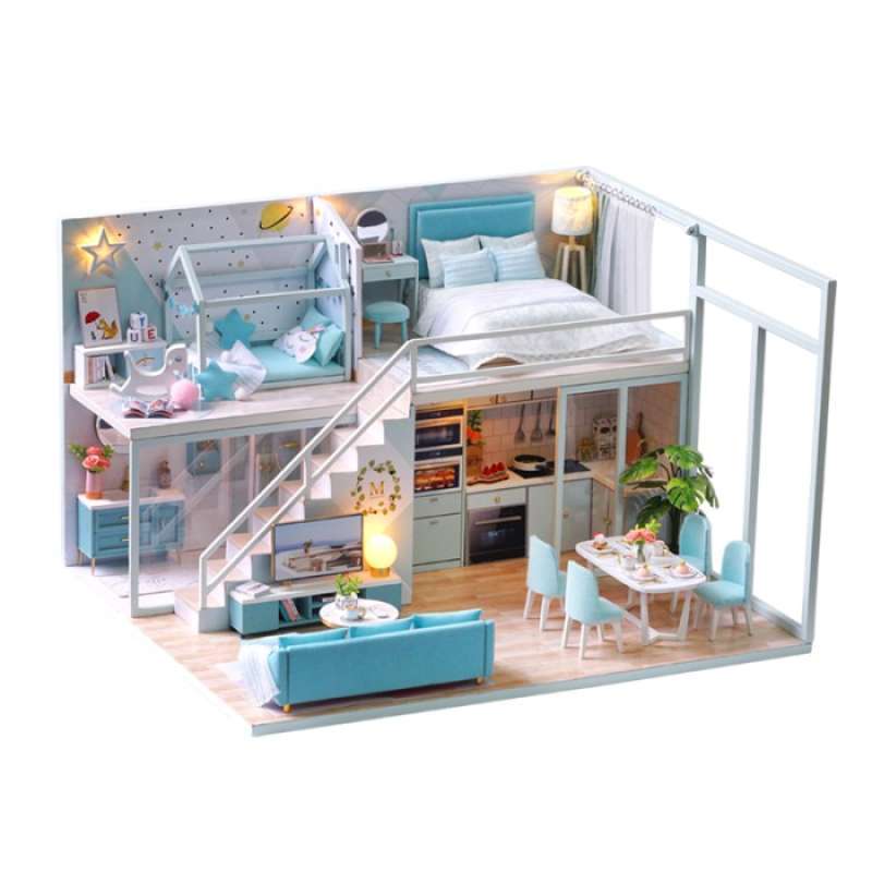 Promo DIY Miniature Dollhouse Rumah Miniatur 3D Poetic Life Diskon 29% ...