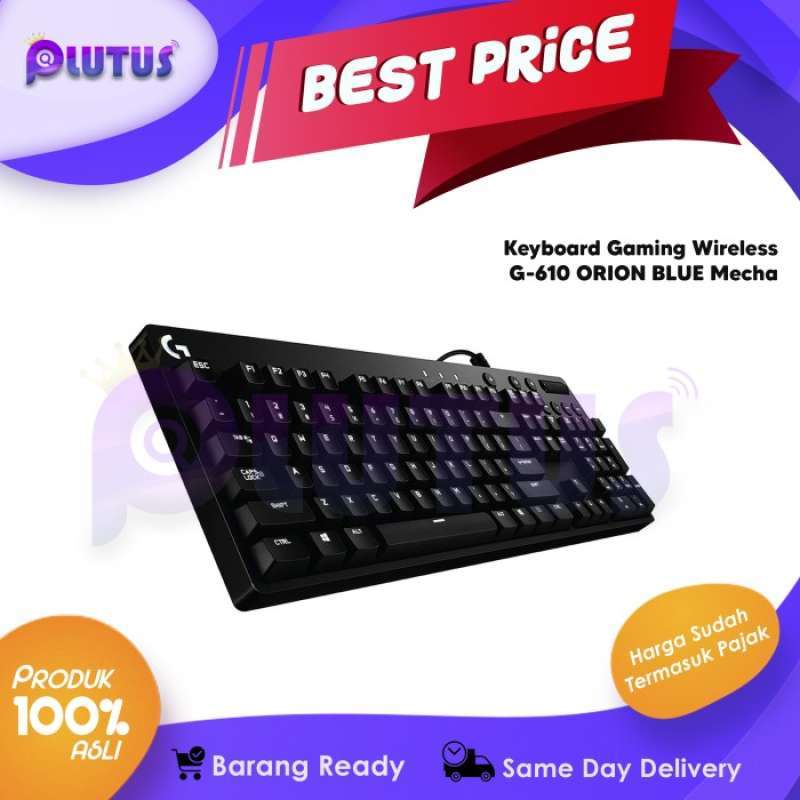 Promo Logitech Gaming Keyboard Wireless G-610 Orion Blue Mecha Diskon ...